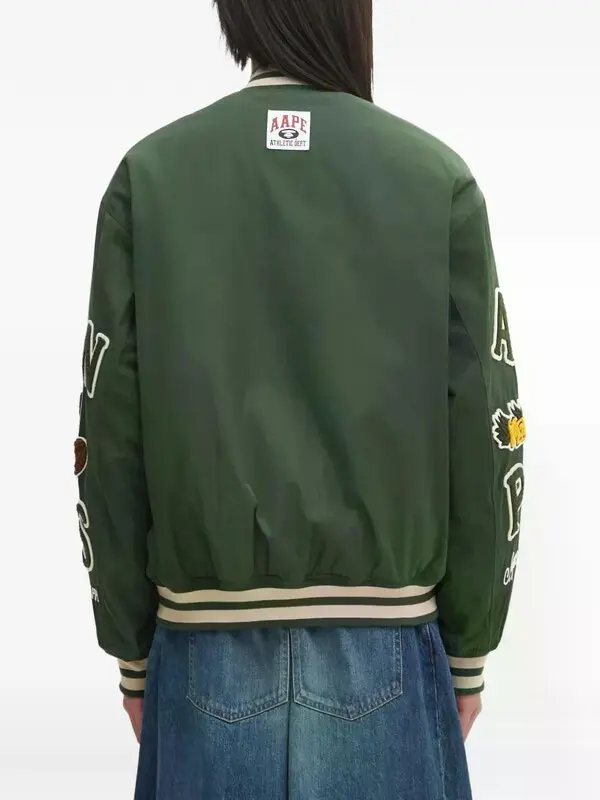 AAPE BY *A BATHING APE® Patch-embroidered Bomber Jacket