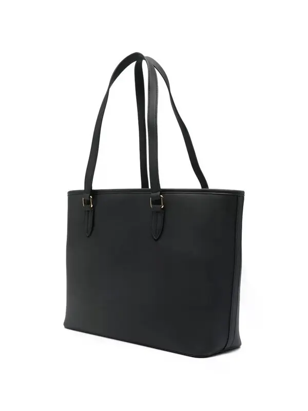 Moschino Logo-plaque Top Handle Bag - Black