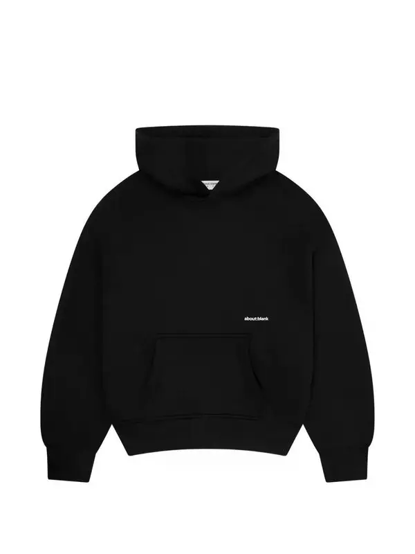 ABOUT:BLANK Logo-print Hoodie - Black