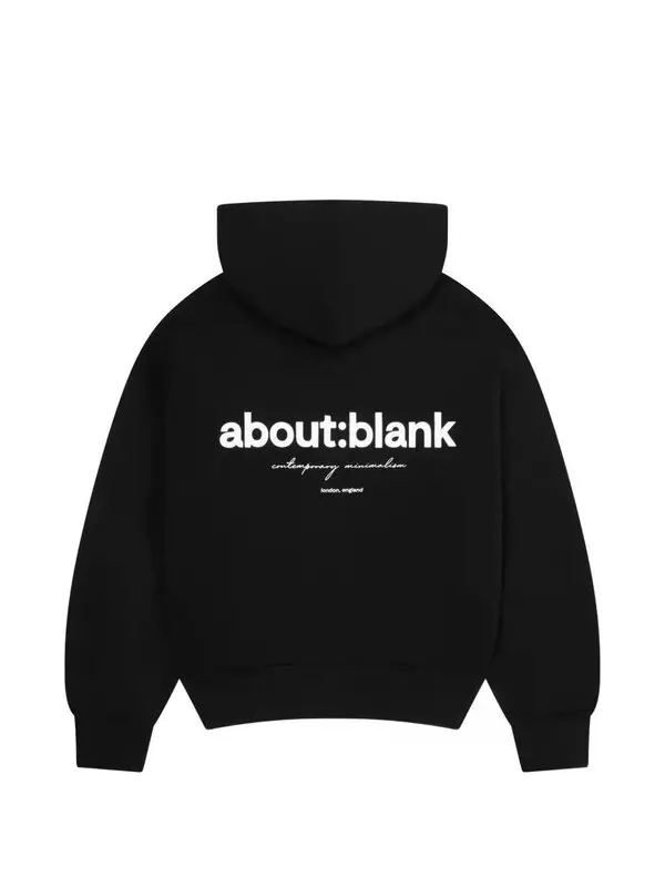 ABOUT:BLANK Logo-print Hoodie - Black