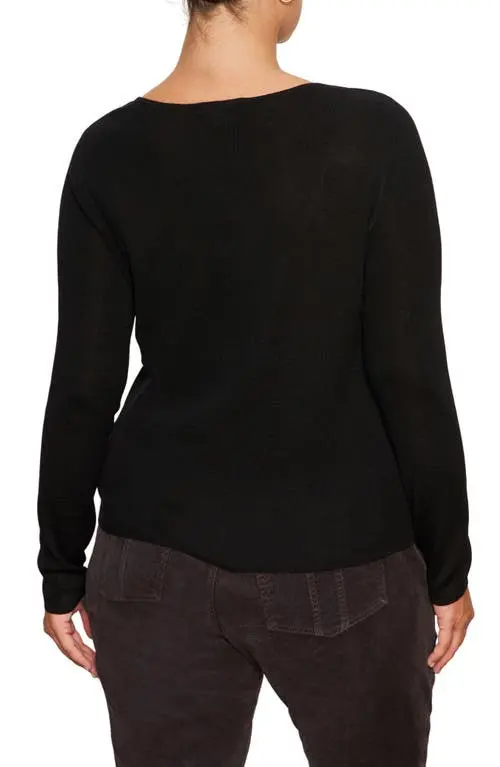 Sanctuary Shoulder Twist Ribbed Top