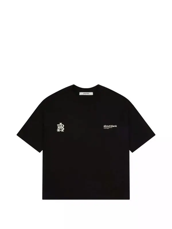 ABOUT:BLANK Crew-neck T-shirt - Black