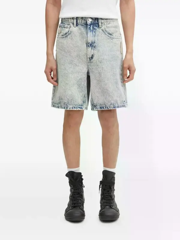 AAPE BY *A BATHING APE® Logo-patch Denim Shorts