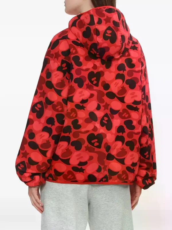 A BATHING APE Camouflage Hooded Jacket - Red