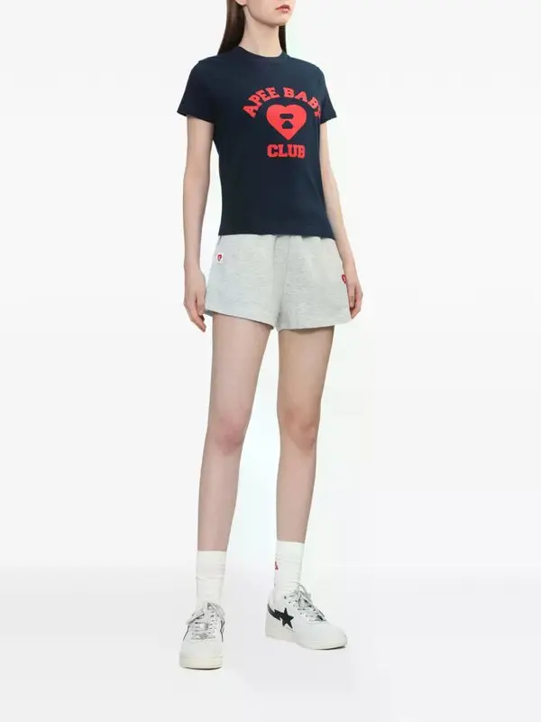 A BATHING APE Apee™ * Heart Print T-shirt - Blue