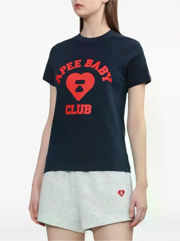 A BATHING APE Apee™ * Heart Print T-shirt - Blue