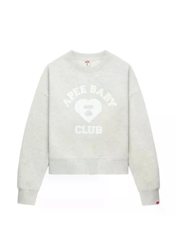 A BATHING APE Baby Logo Sweatshirt - Grey