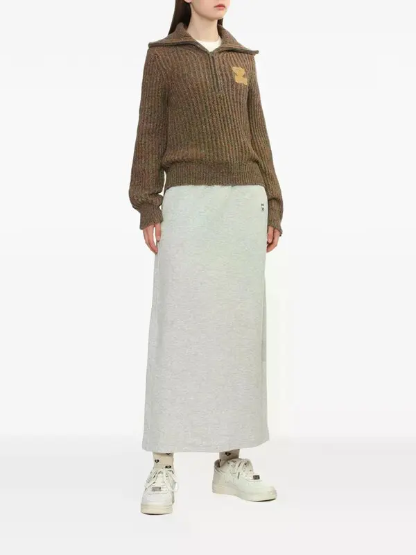 A BATHING APE Drawstring Maxi Skirt