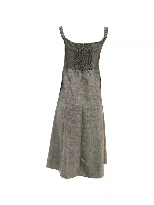 REFORMATION Houndstooth Print Midi Dress