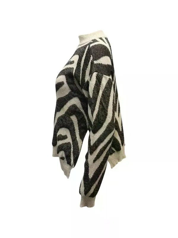 Nanushka Sosa Zebra-patterned Knit Jumper