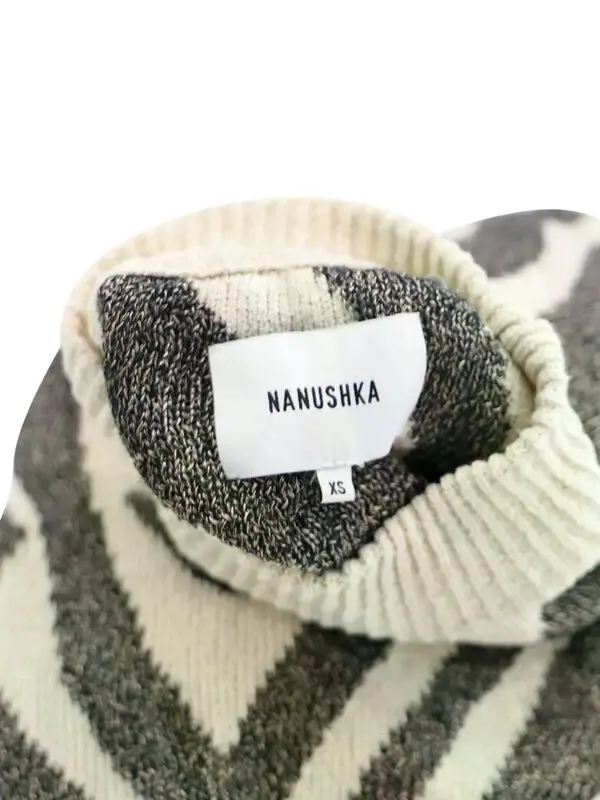 Nanushka Sosa Zebra-patterned Knit Jumper