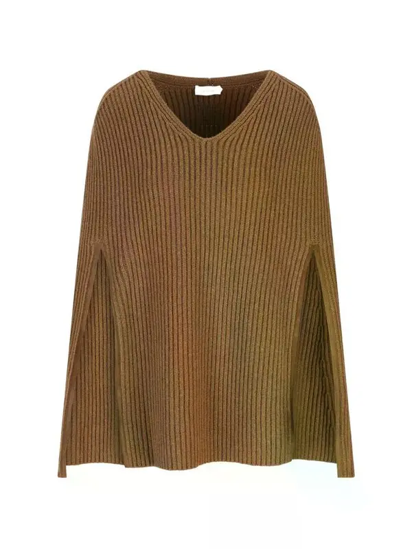 FERRAGAMO Ribbed V-neck Knitwear