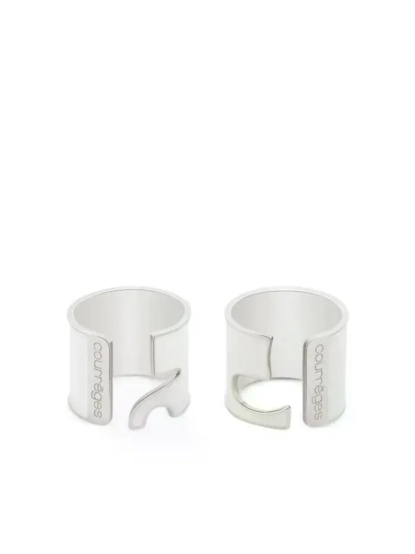 COURREGES Ac Double Rings