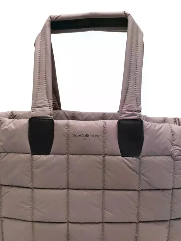 VEECOLLECTIVE X Claire Holt Porter Quilted Tote - Brown