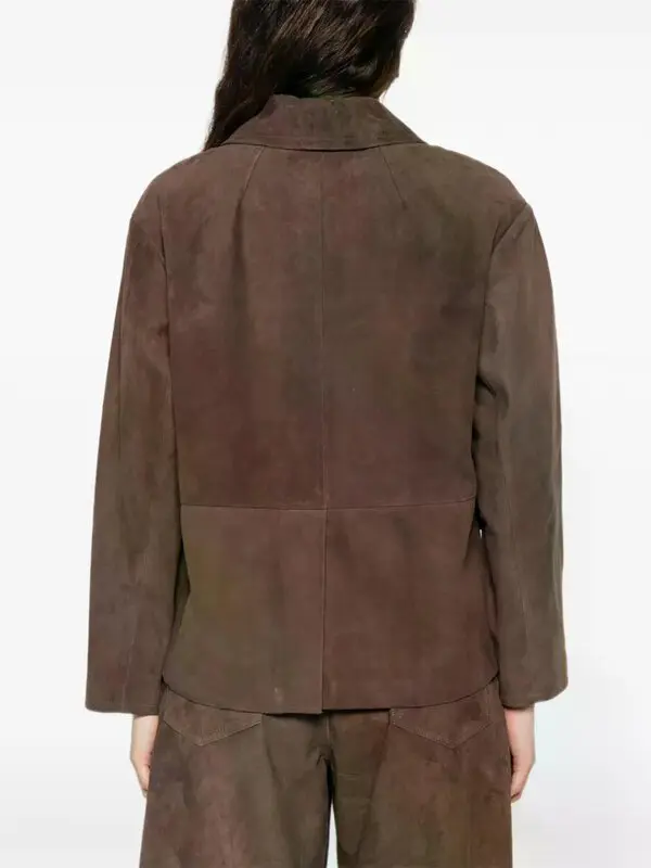 Max Mara Button Patch-pocket Jacket - Brown