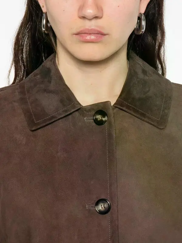 Max Mara Button Patch-pocket Jacket - Brown