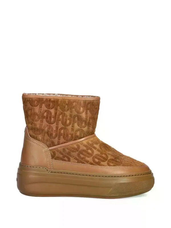 Furla Logo-embossed Platform Boots