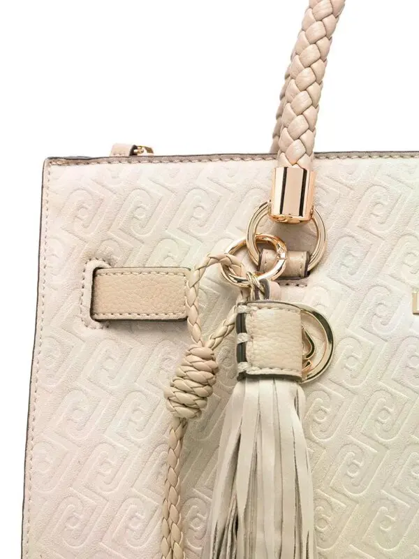 Liu Jo Manhattan Braided-handle Tassel Tote Bag