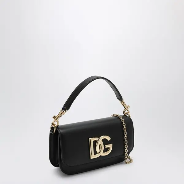 Dolce & Gabbana 3.5 Leather Shoulder Bag - Black
