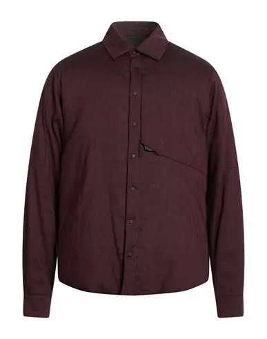 Sease Jacket Burgundy Size Linen, Virgin Wool