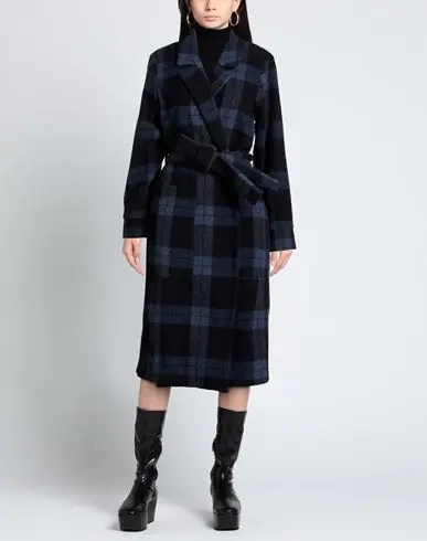 ALESSIA SANTI Bouclé Tartan Belted Coat