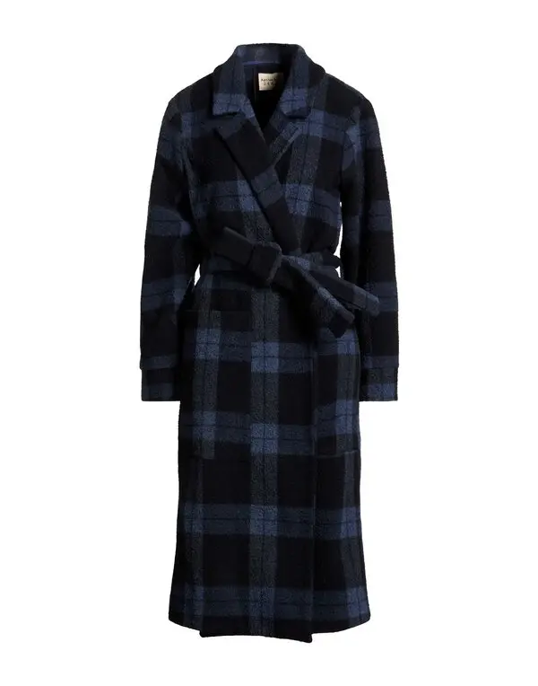 ALESSIA SANTI Bouclé Tartan Belted Coat