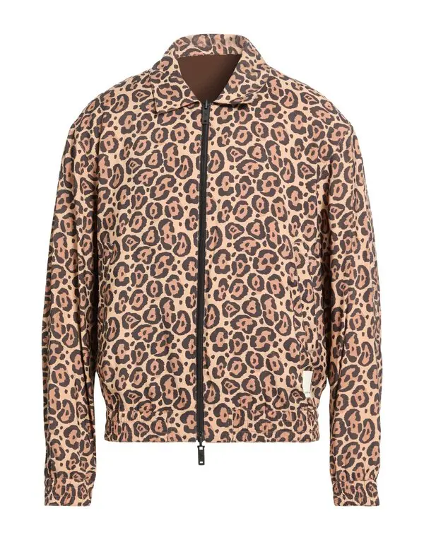 Emporio Armani Harrington Jacket In Leopard Print