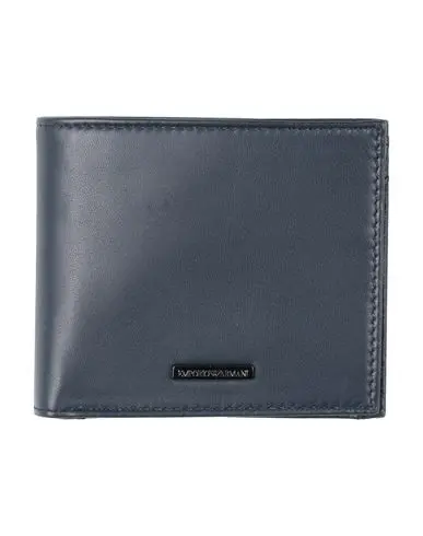 Emporio Armani Wallet Lambskin - Navy