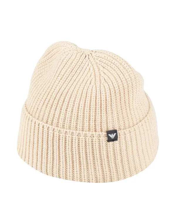 Emporio Armani Ribbed-knit Beanie With Logo
