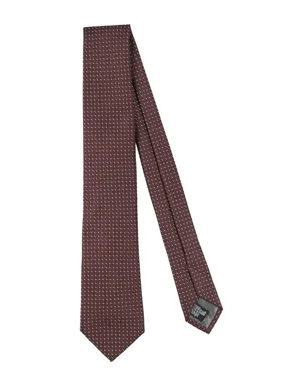 Emporio Armani Silk Necktie - Brown