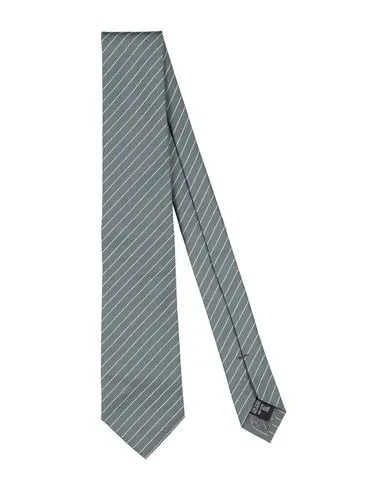 Emporio Armani Striped Silk Necktie - Sage Green