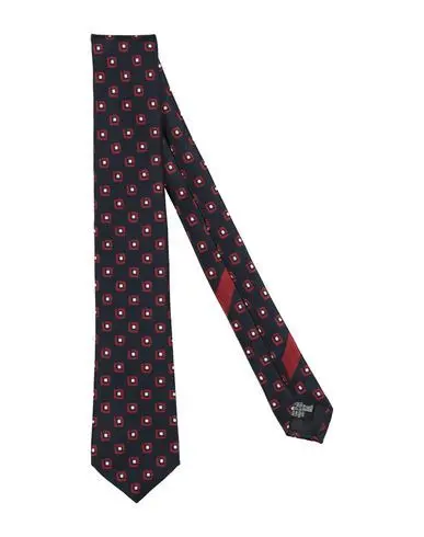 Giorgio Armani Geometric-print Silk Necktie - Navy