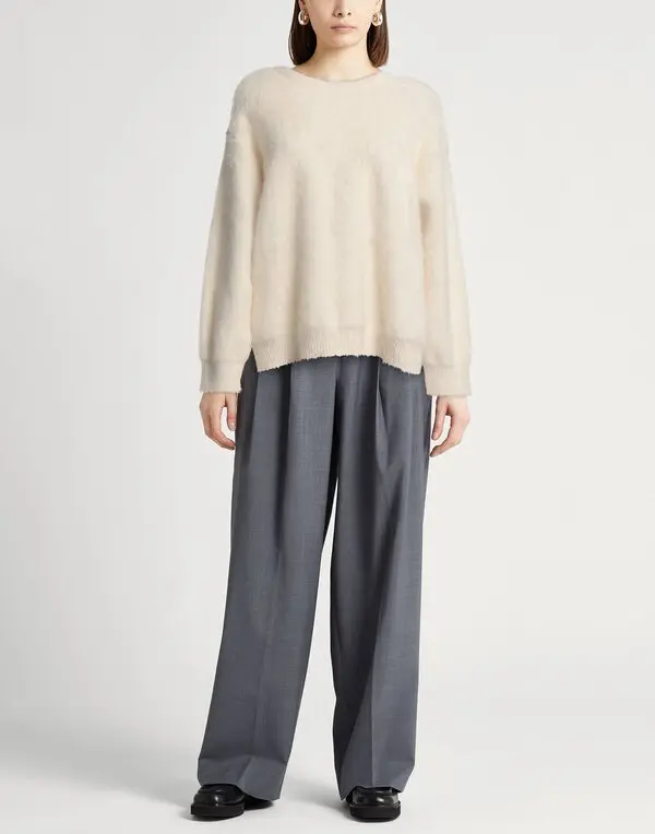 JIL SANDER Sweater In Alpaca Wool, Wool, And Polyamide - Ivory