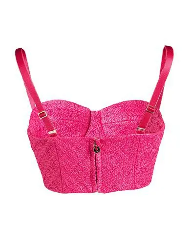 Elisabetta Franchi Faux Raffia Crop Top