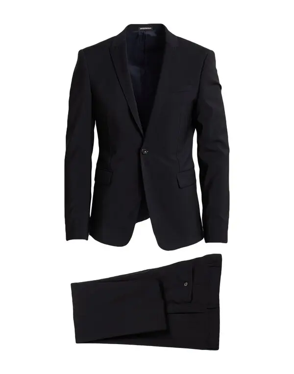 Emporio Armani Suit Size Virgin Wool - Blue