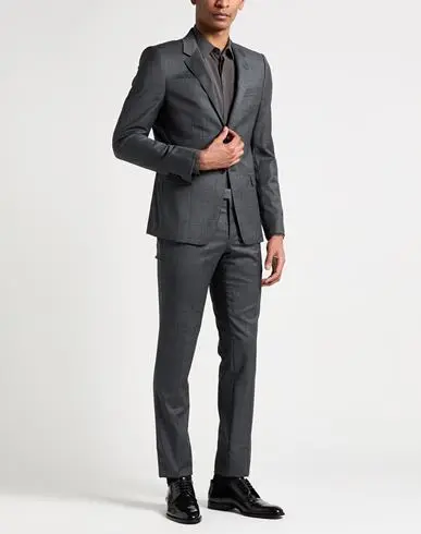 EMPORIO Armani グレー　ワイド　ウール Emporio Armani Suit Size Virgin Wool, Elastane In Grey - 57% Off