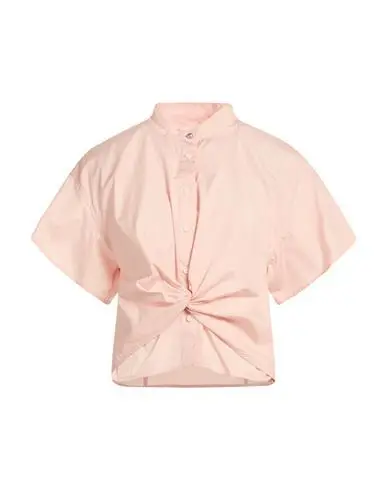 Rag & Bone Mandarin Collared Top - Pink