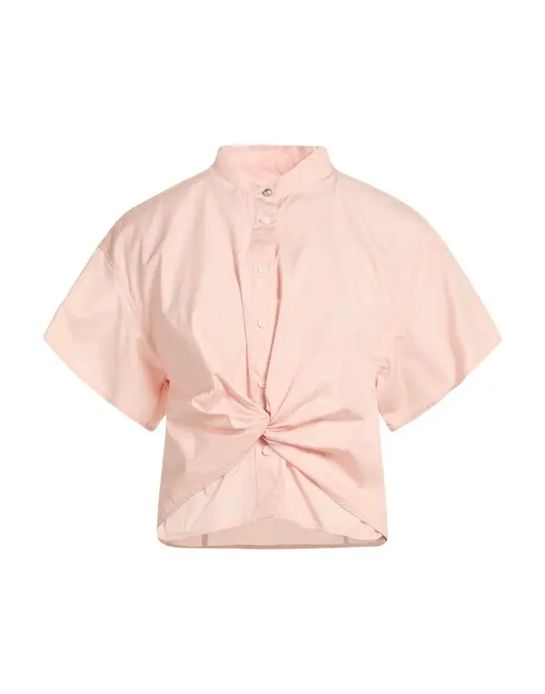 Rag & Bone Mandarin Collared Top - Pink