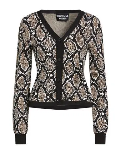 Moschino Jacquard-knit Snakeskin-print Cardigan
