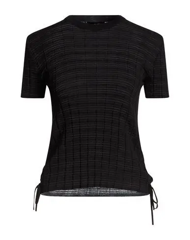 ROBERTO COLLINA Striped Knit Short Sleeve Sweater