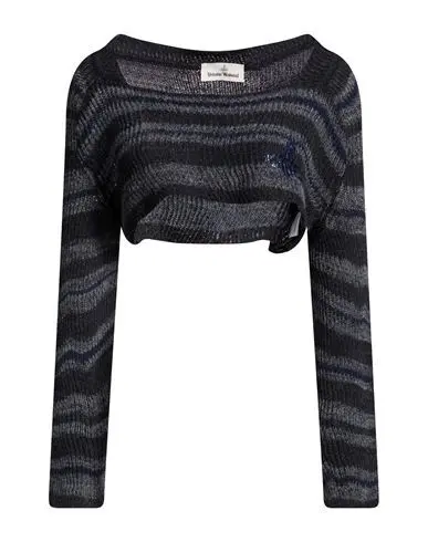 VIVIENNE WESTWOOD Knitted Linen And Wool Sweater - Charcoal