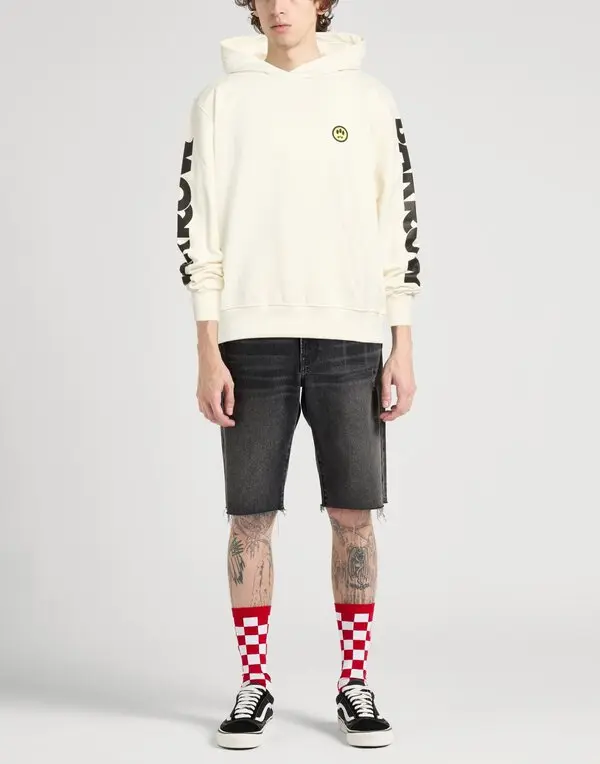 BARROW Hooded Cotton Sweatshirt - White