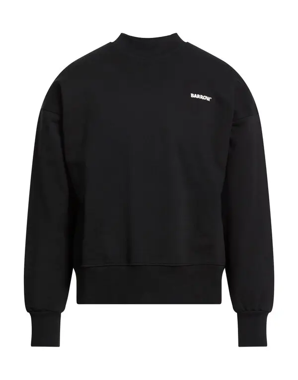 BARROW Cotton Terry Crewneck Sweatshirt - Black