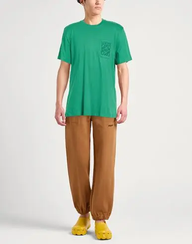 Loewe Logo-Embroidered Cotton-Jersey T-Shirt - Green - 37% Off