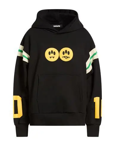 BARROW Cotton Terry Logo Hoodie - Black