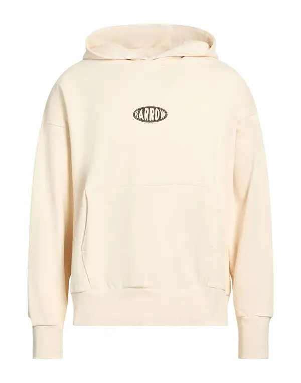 BARROW Cotton Logo Hooded Sweatshirt - White