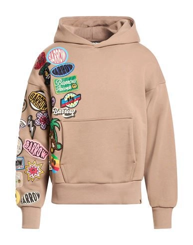 BARROW Cotton Sweatshirt With Appliqués - Beige