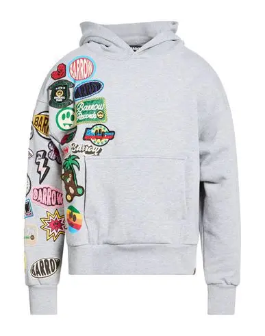 BARROW Hooded Light Cotton Sweatshirt - Light Grey