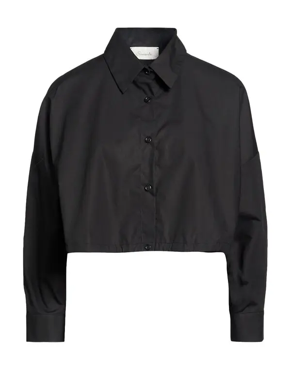 SOUVENIR Cotton Poplin Shirt With Brand Logo