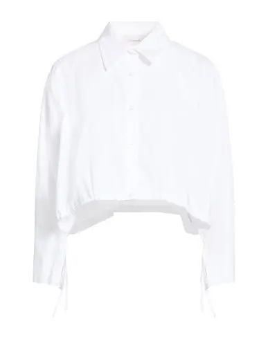 SOUVENIR Cotton Poplin Shirt With Brand Logo - White